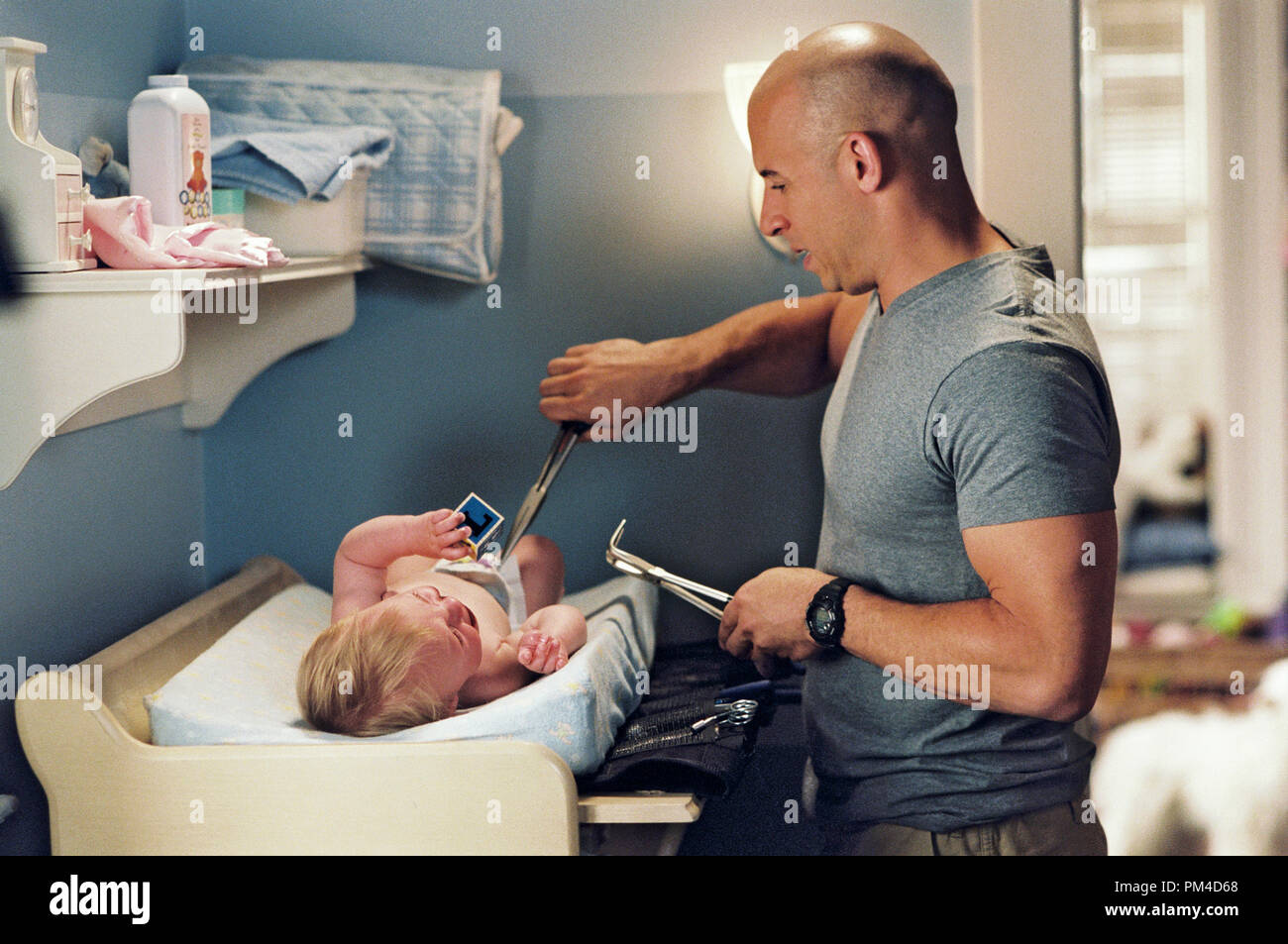 Film Still from "The Pacifier" Luke , Bo Vink, Vin Diesel 2005 Stock ...