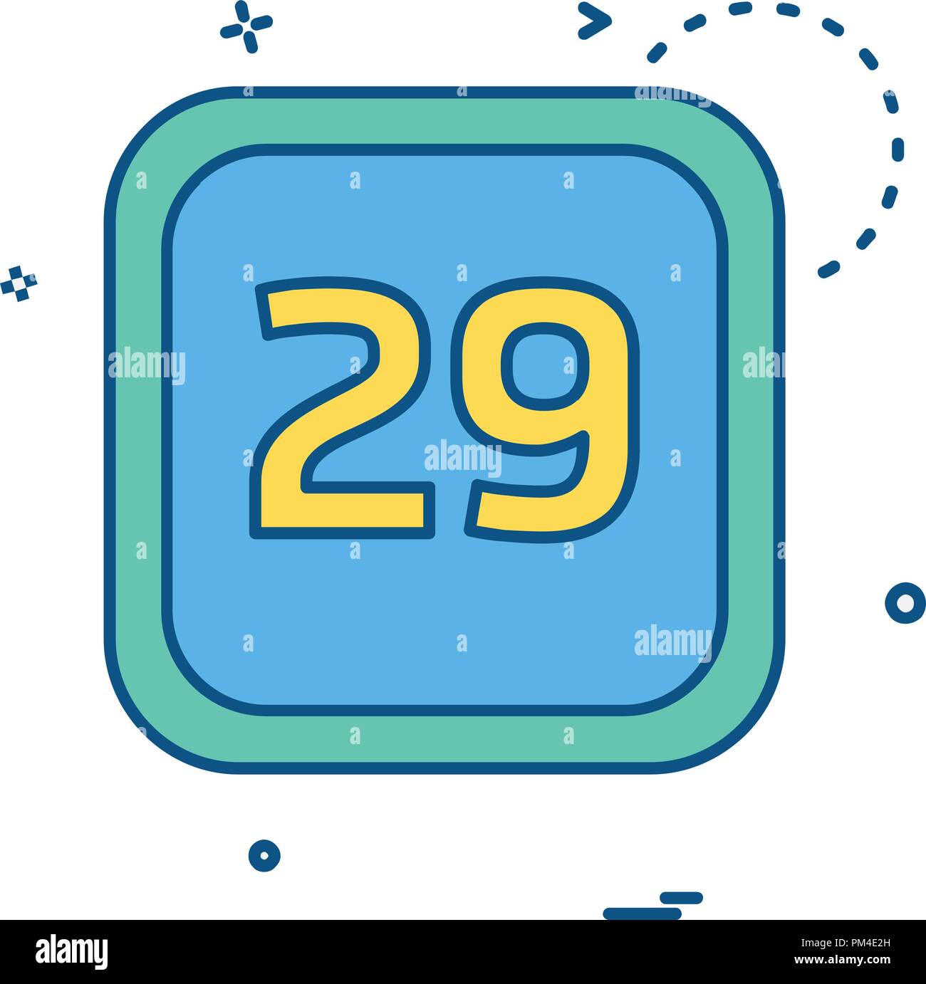 Number 29 vector vectors Cut Out Stock Images & Pictures - Alamy