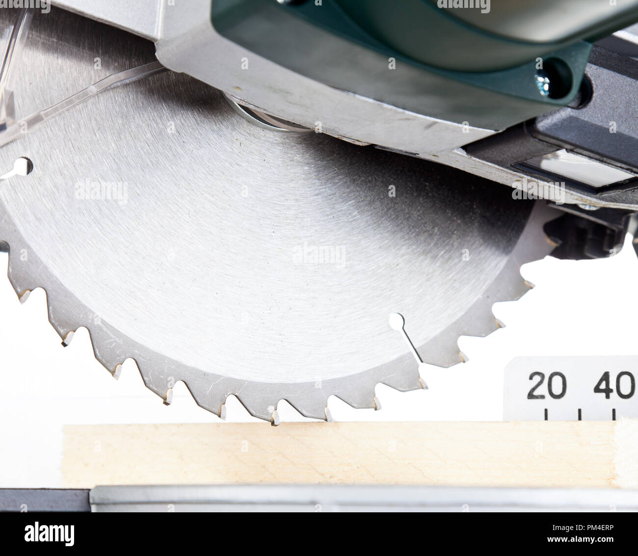 Miter saw cutting timber hi-res stock photography and images - Alamy