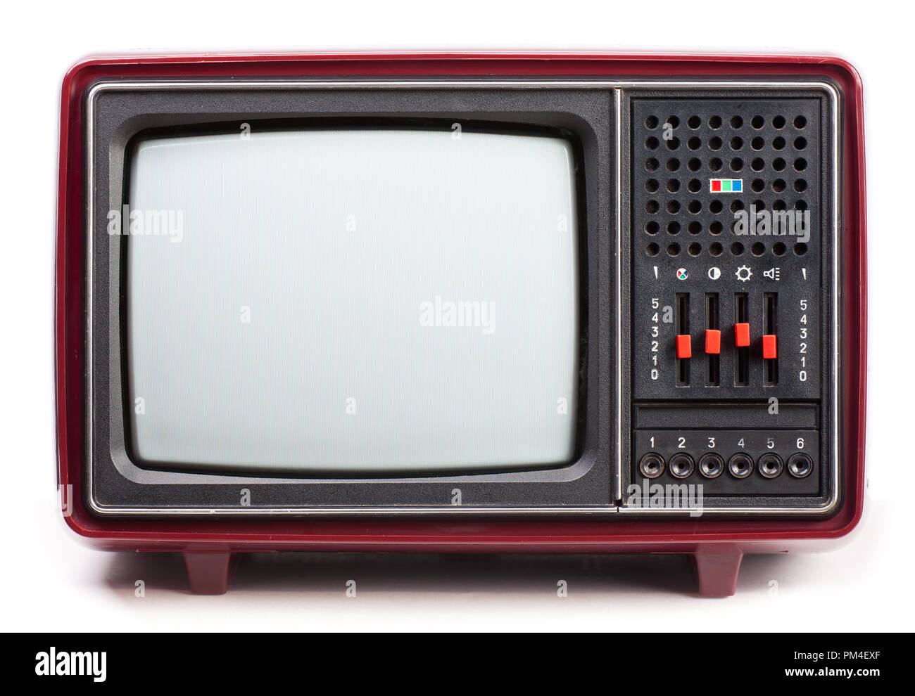 1980s tv set vintage hi-res stock photography and images - Alamy