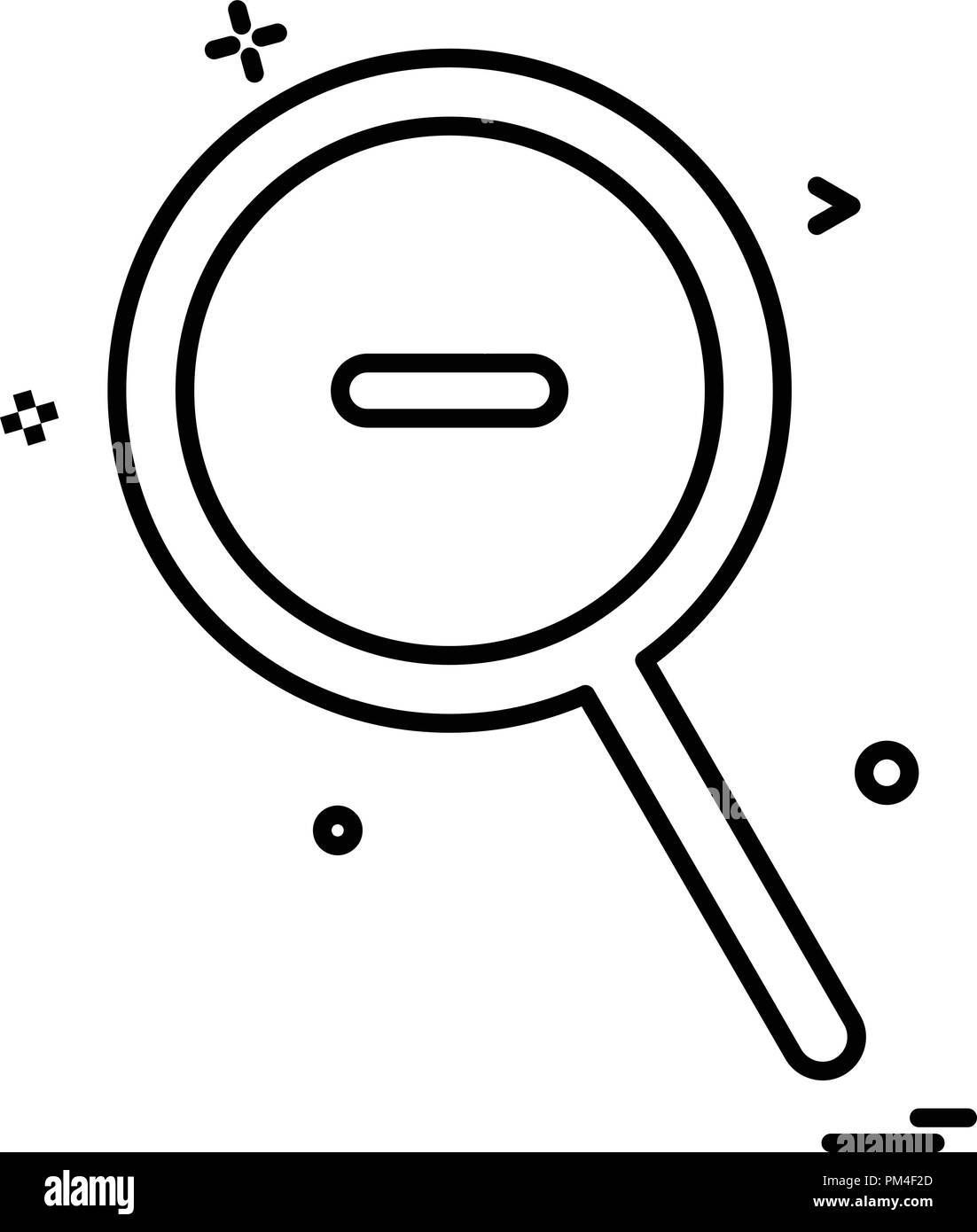 Zoom out icon design vector Stock Vector Image & Art - Alamy