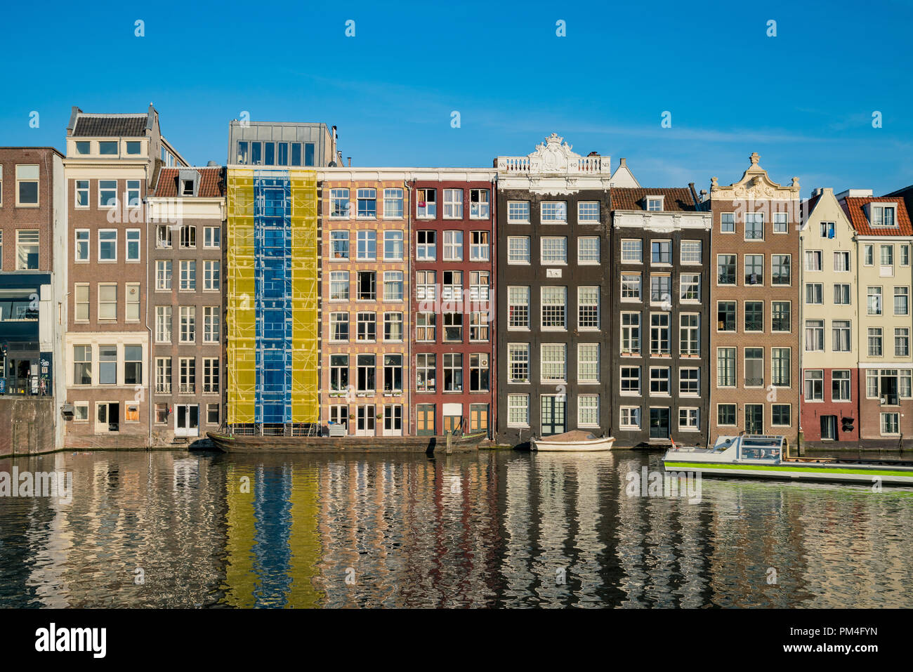Interest Dutch house building at Amsterdam downtown, Netherlands Stock ...