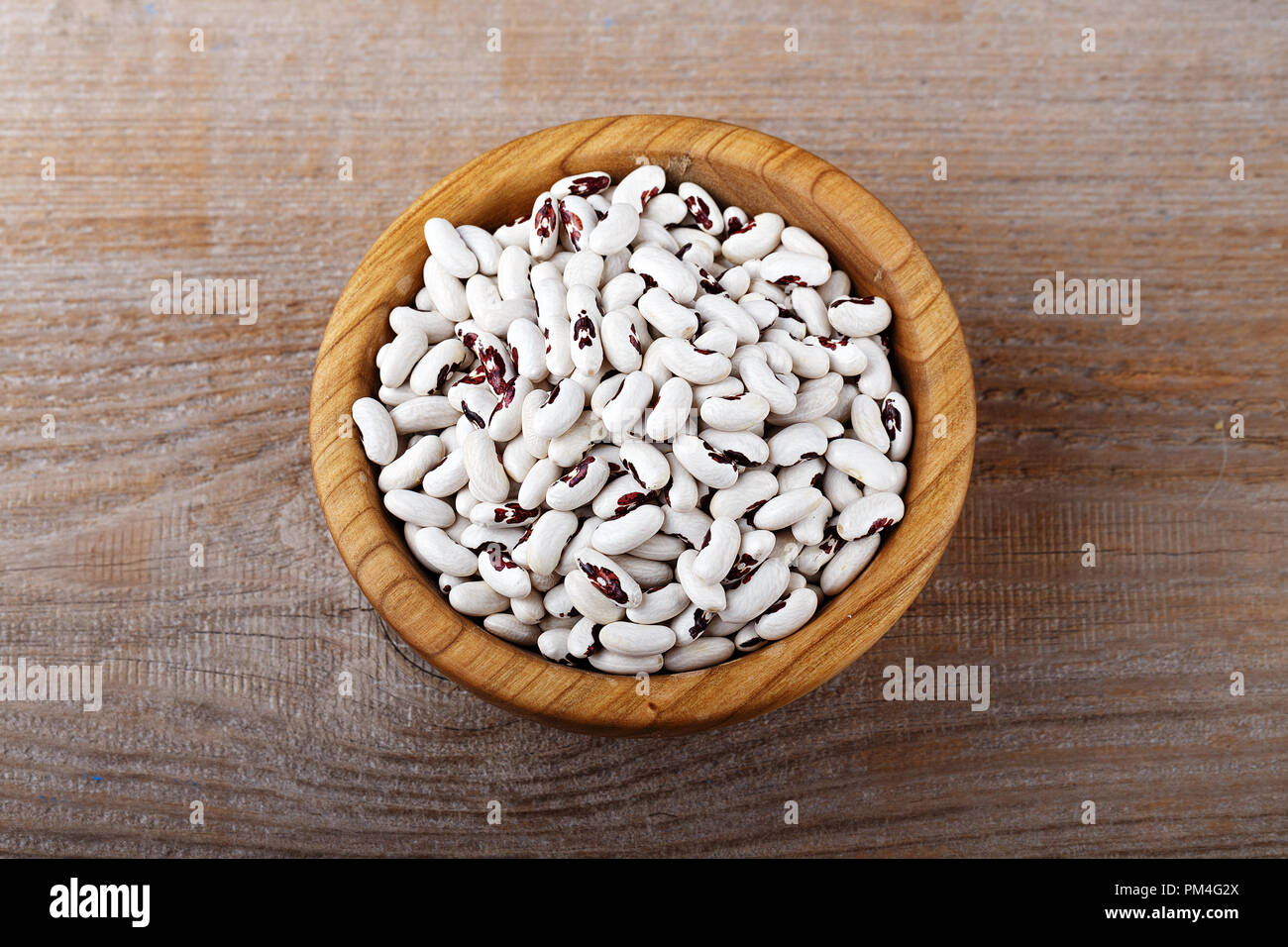 healthy nutritious food uncooked beans in wooden plate Stock Photo - Alamy