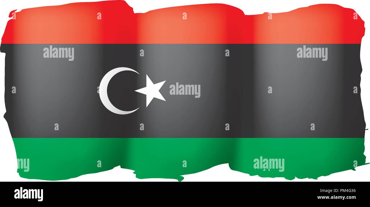 Old libyan flag Stock Vector Images - Alamy