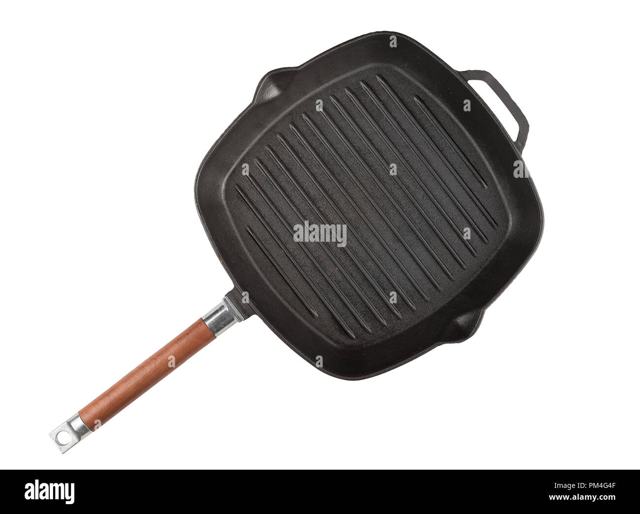 Barbecue on grilling pan Cut Out Stock Images & Pictures - Alamy