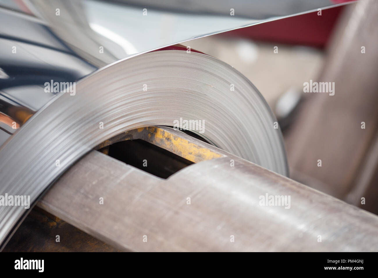 Rolled metal manufacturing for industry in factory Stock Photo - Alamy