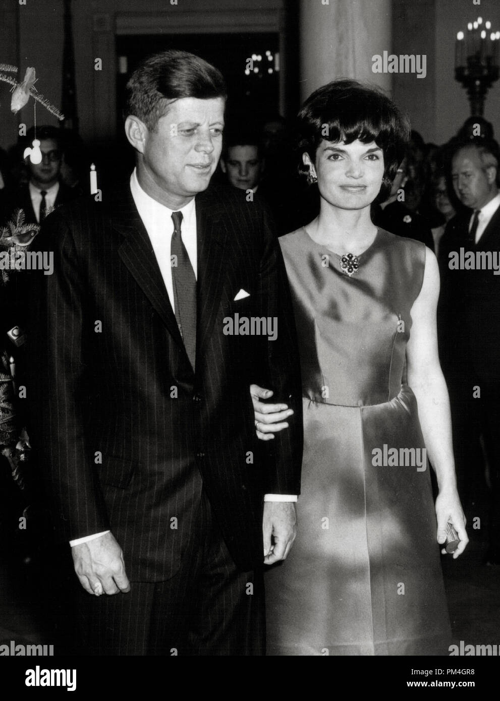 President John F. Kennedy and First Lady Jacqueline Kennedy attend a ...