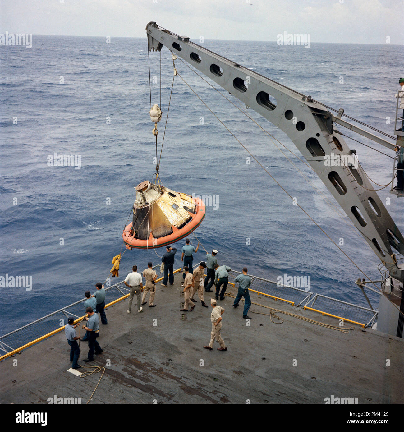 Team Apollo 9 Recovery Uss Guadalcanal