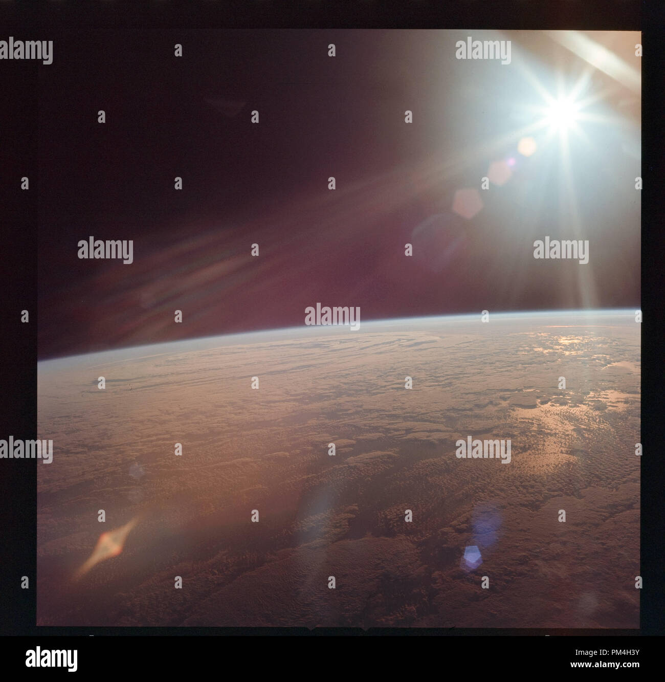 Apollo 11 Earth orbit during July 1969's history making voyage to the ...