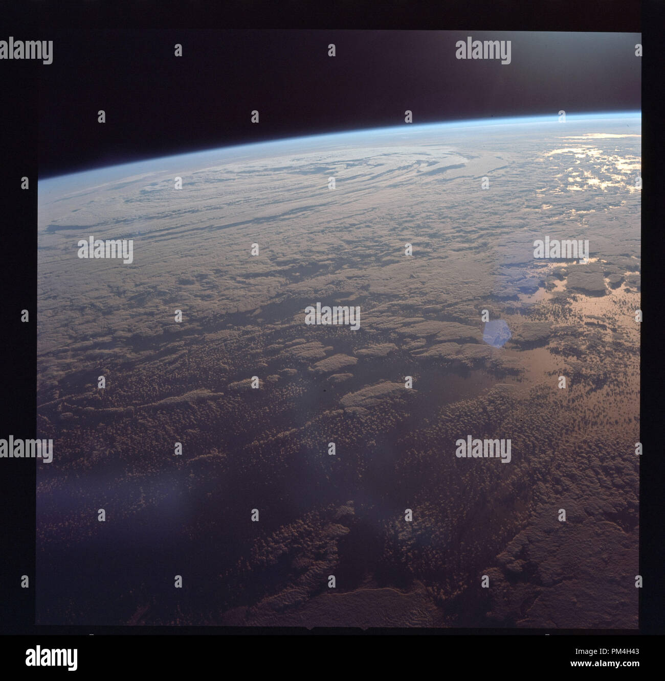 Apollo 11 Earth orbit during July 1969's history making voyage to the ...