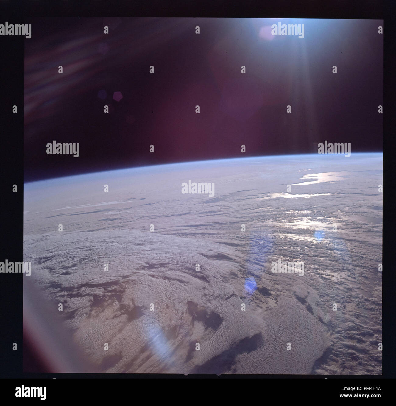 Apollo 11 Earth orbit during July 1969's history making voyage to the ...