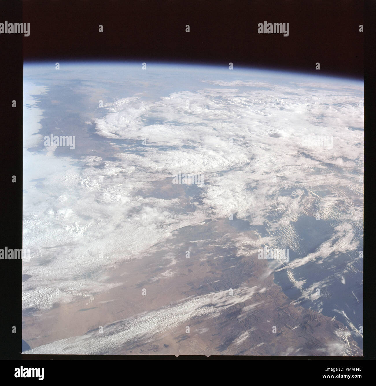 Apollo 11 Earth orbit during July 1969's history making voyage to the ...