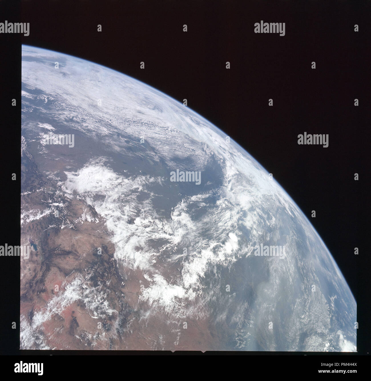 Apollo 11 Earth orbit during July 1969's history making voyage to the ...