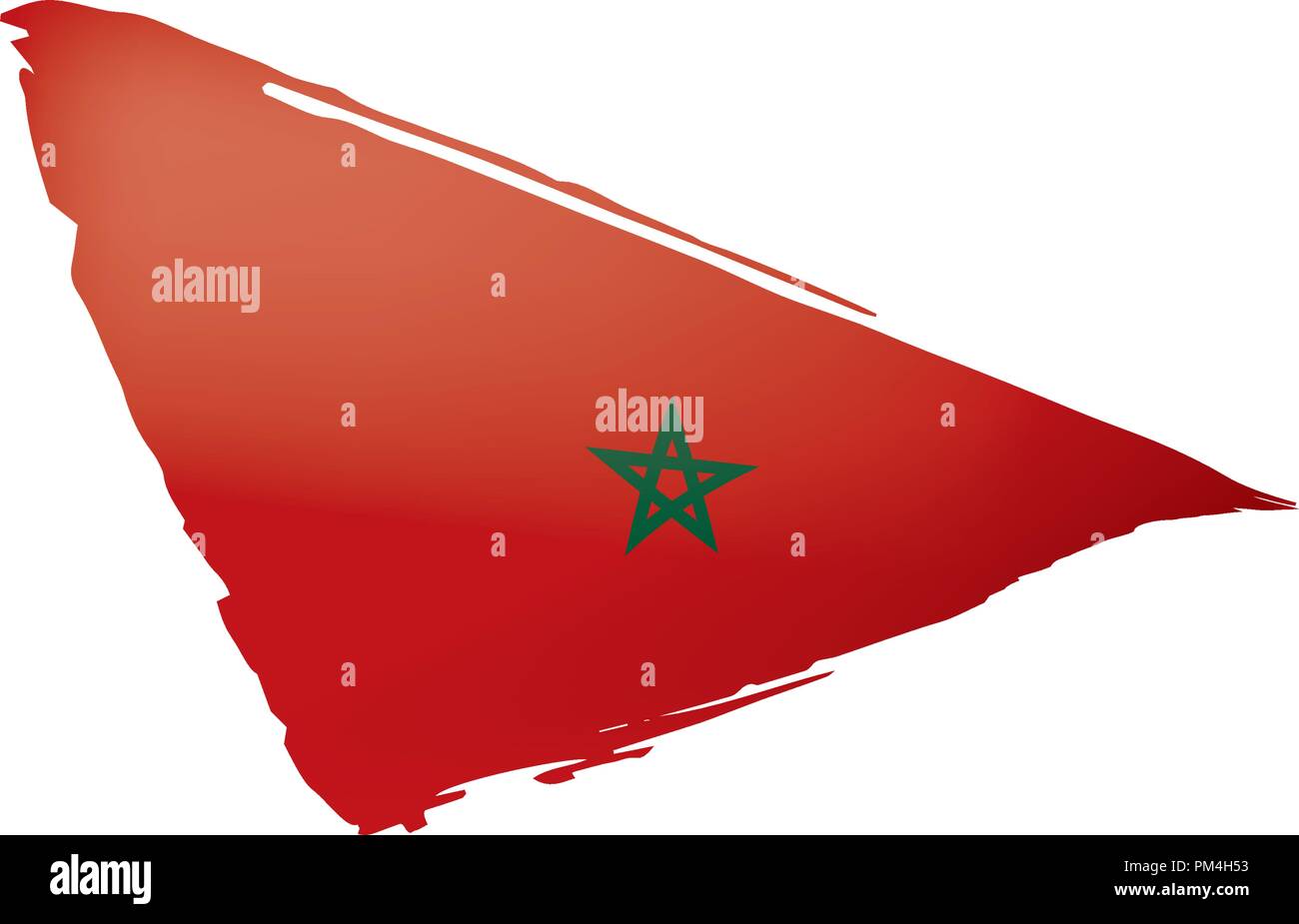 Morocco flag, vector illustration on a white background Stock Vector ...