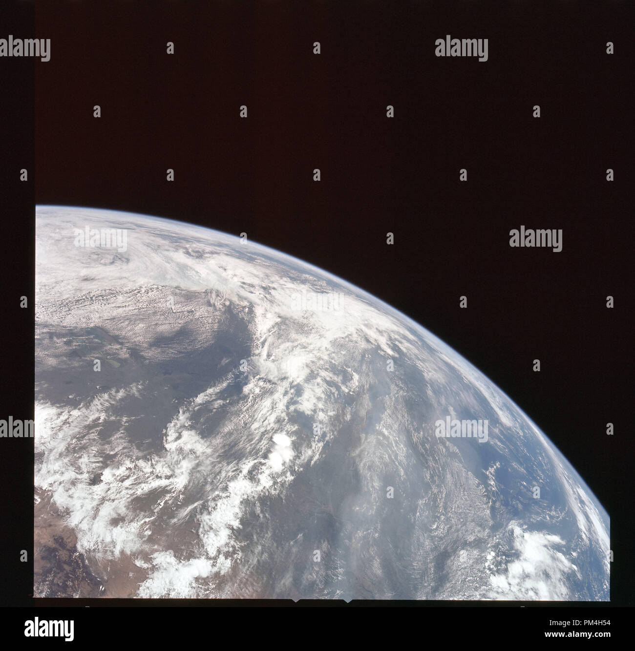 Apollo 11 Earth orbit during July 1969's history making voyage to the ...