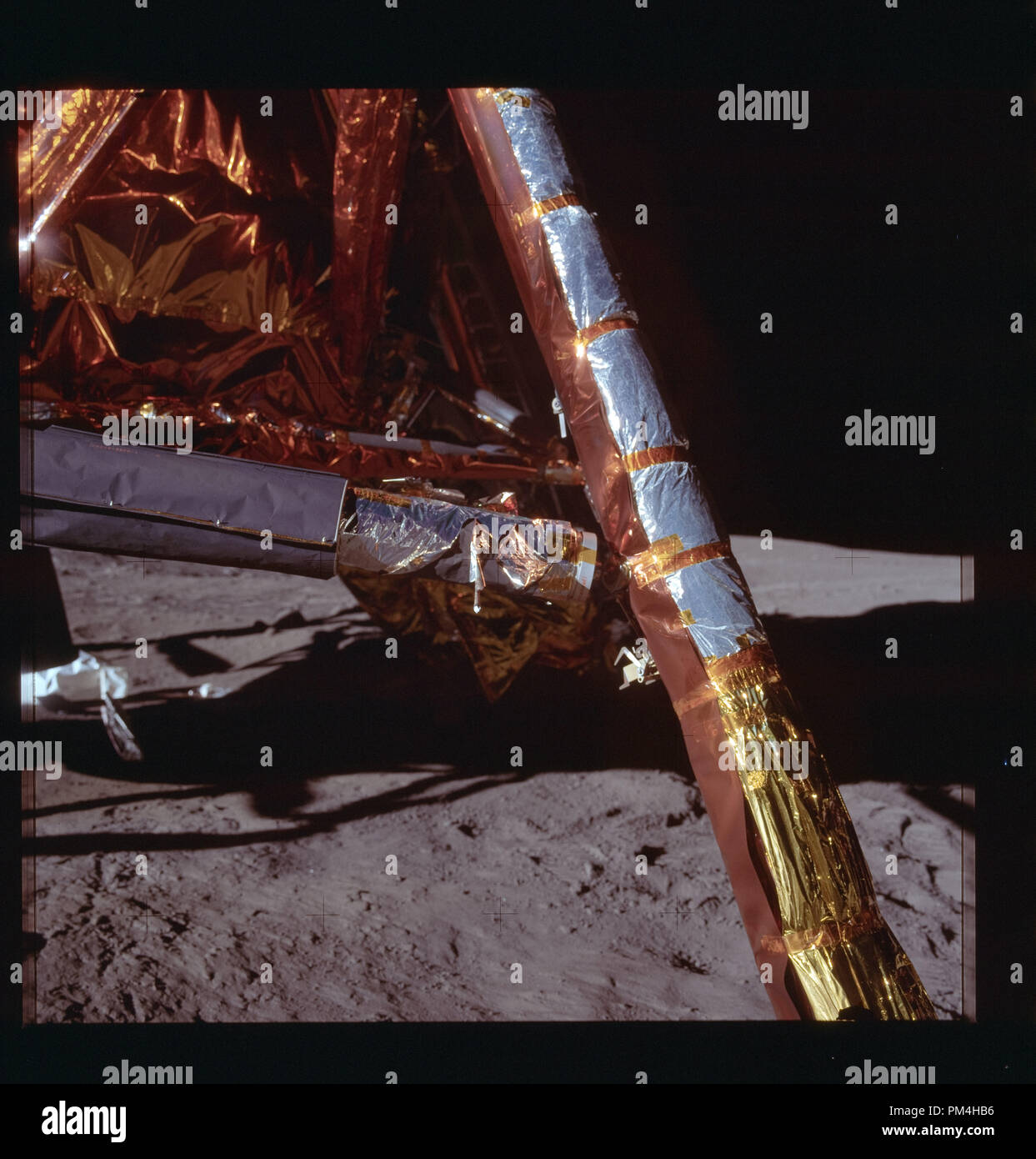 Apollo 11 lunar landing module on the moon during July 20, 1969's ...