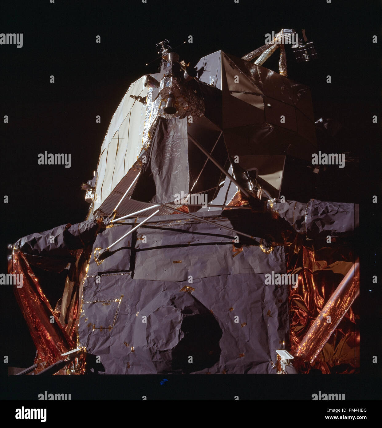 Apollo 11 lunar landing module on the moon during July 20, 1969's ...