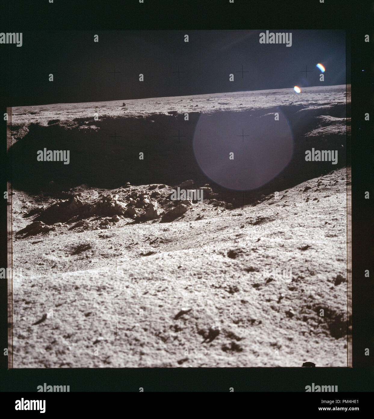 The surface of the moon during July 20, 1969's history making voyage to ...