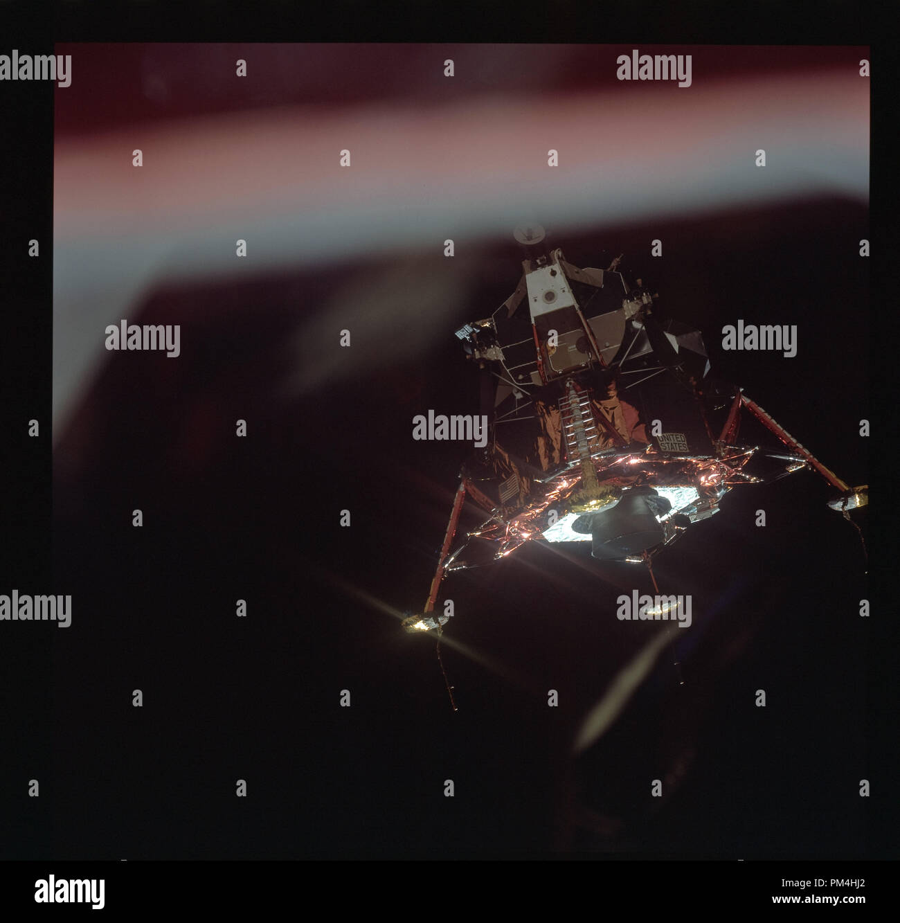 Apollo 11 lunar landing module during July 1969's history making voyage ...