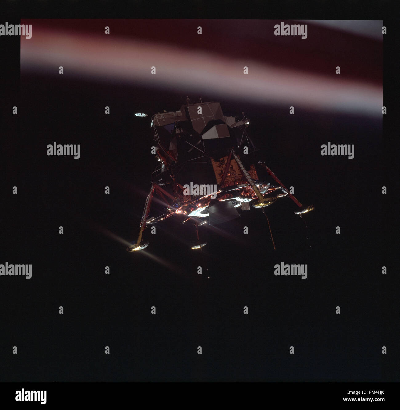 Apollo 11 lunar landing module during July 1969's history making voyage ...