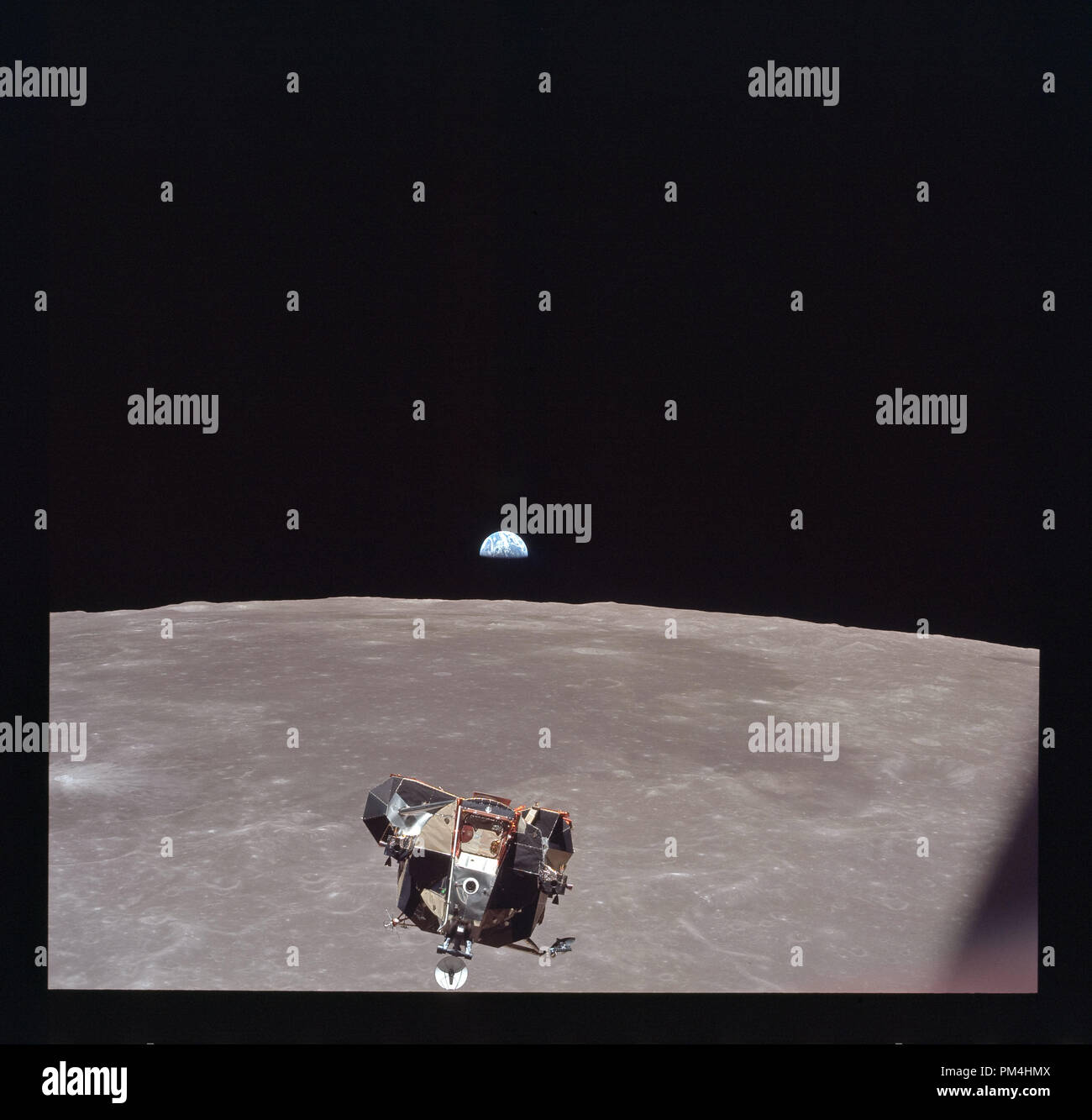 Apollo 11 lunar module upon it's return to the command module during ...