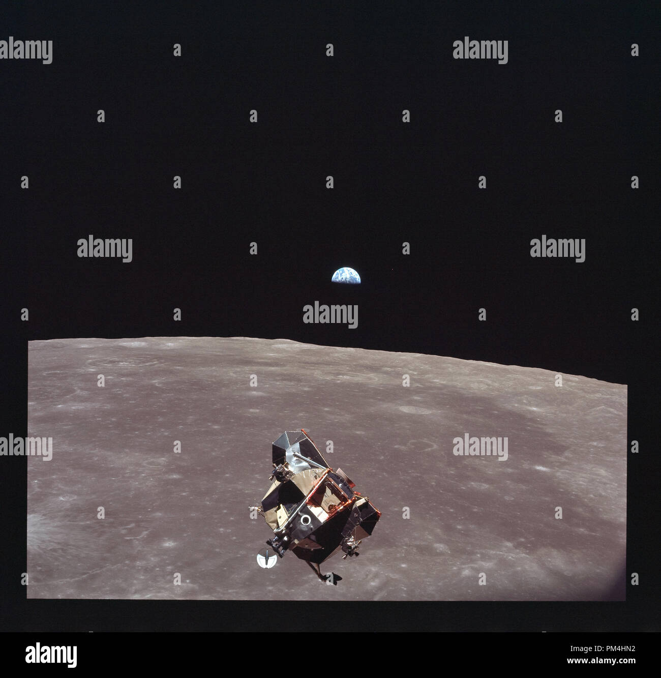 Apollo 11 lunar module upon it's return to the command module during ...