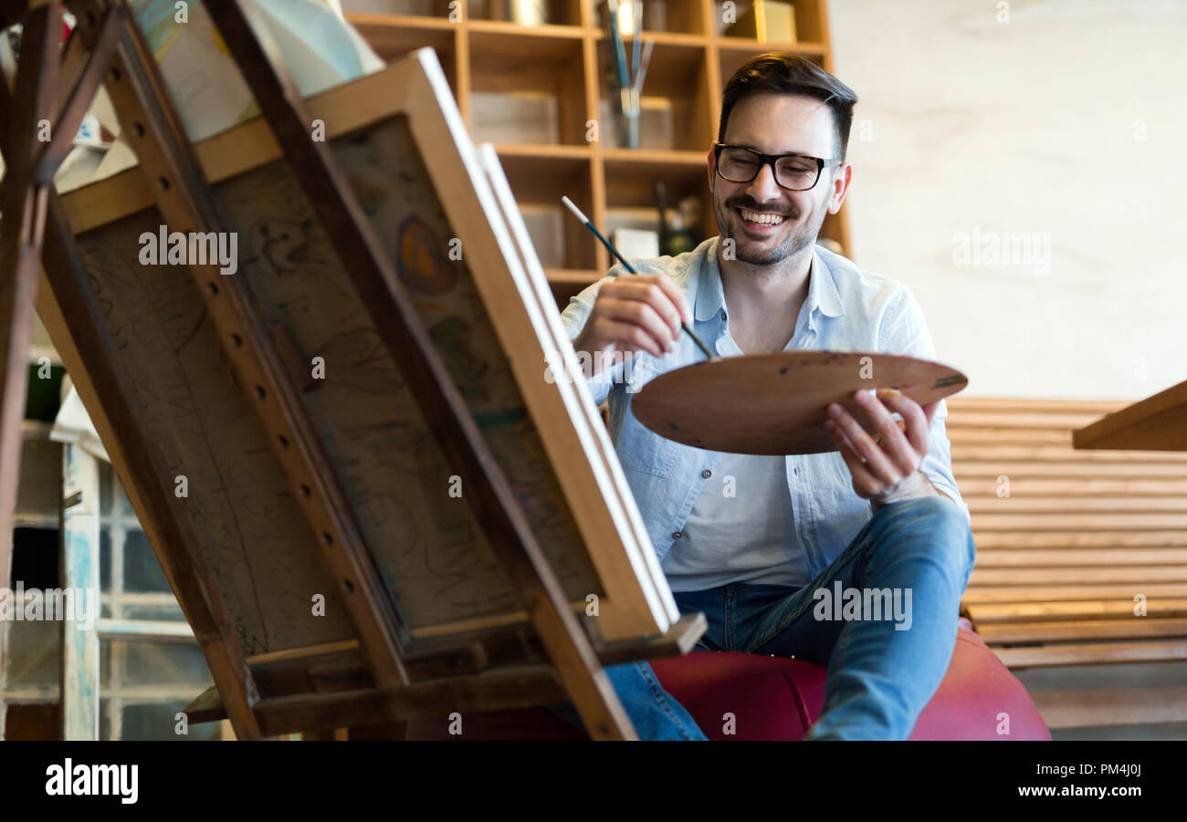 Male portrait in studio on hi-res stock photography and images - Alamy