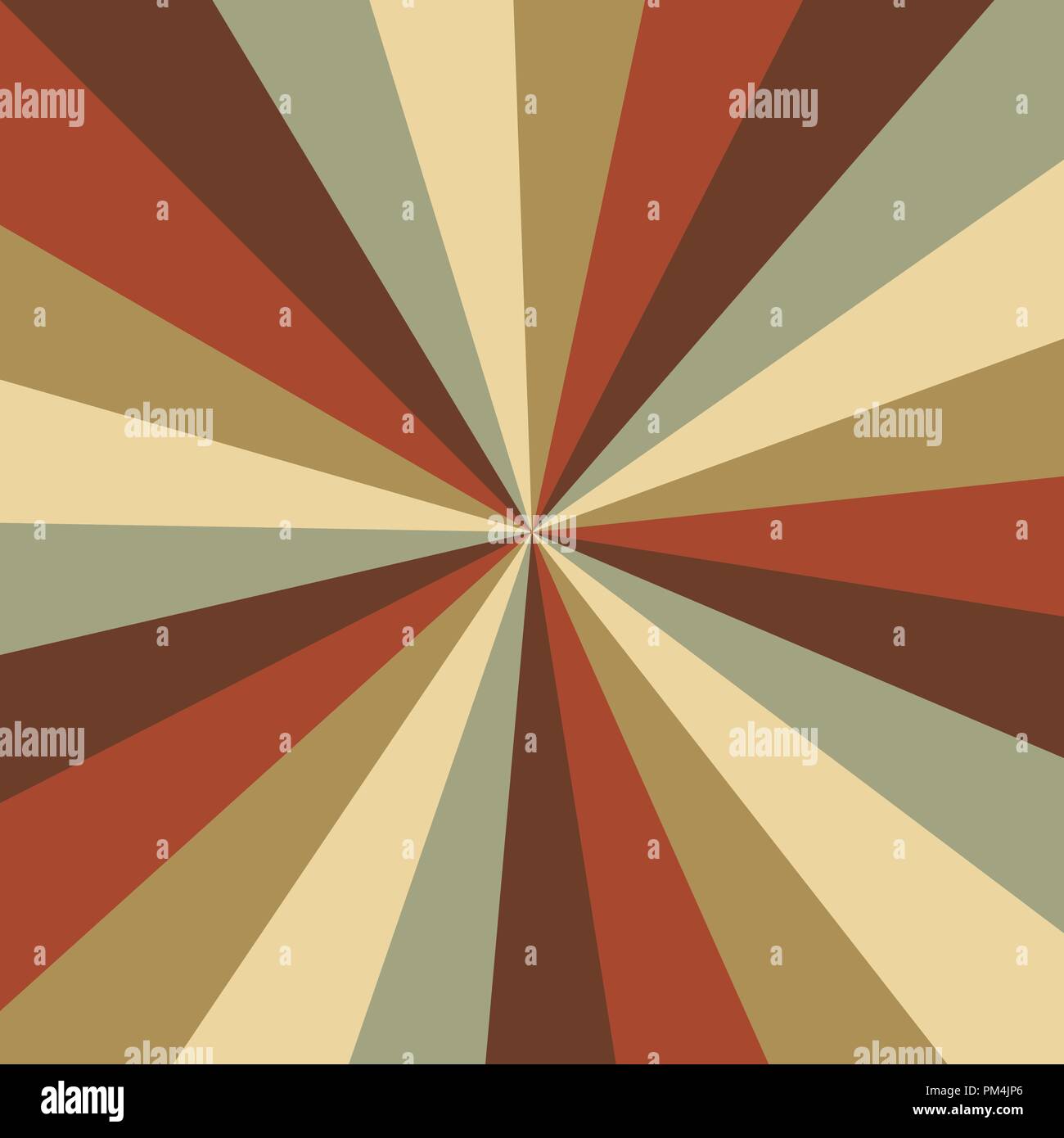 Sunburst Background Vector Pattern With A Vintage Color Palette Of