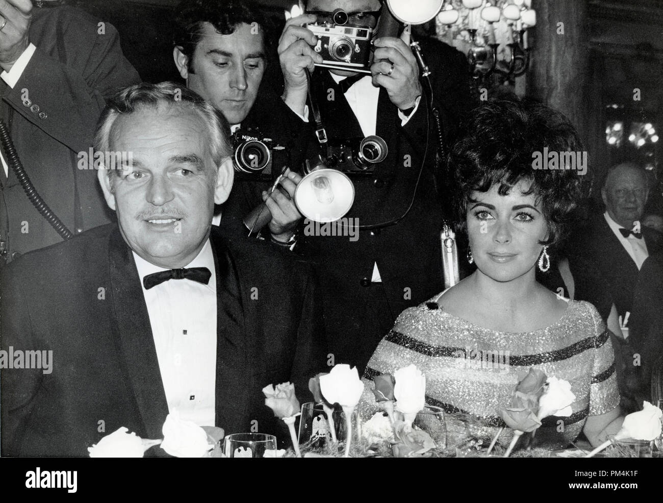 Elizabeth Taylor and Prince Rainier, circa 1968. File Reference #1014 ...
