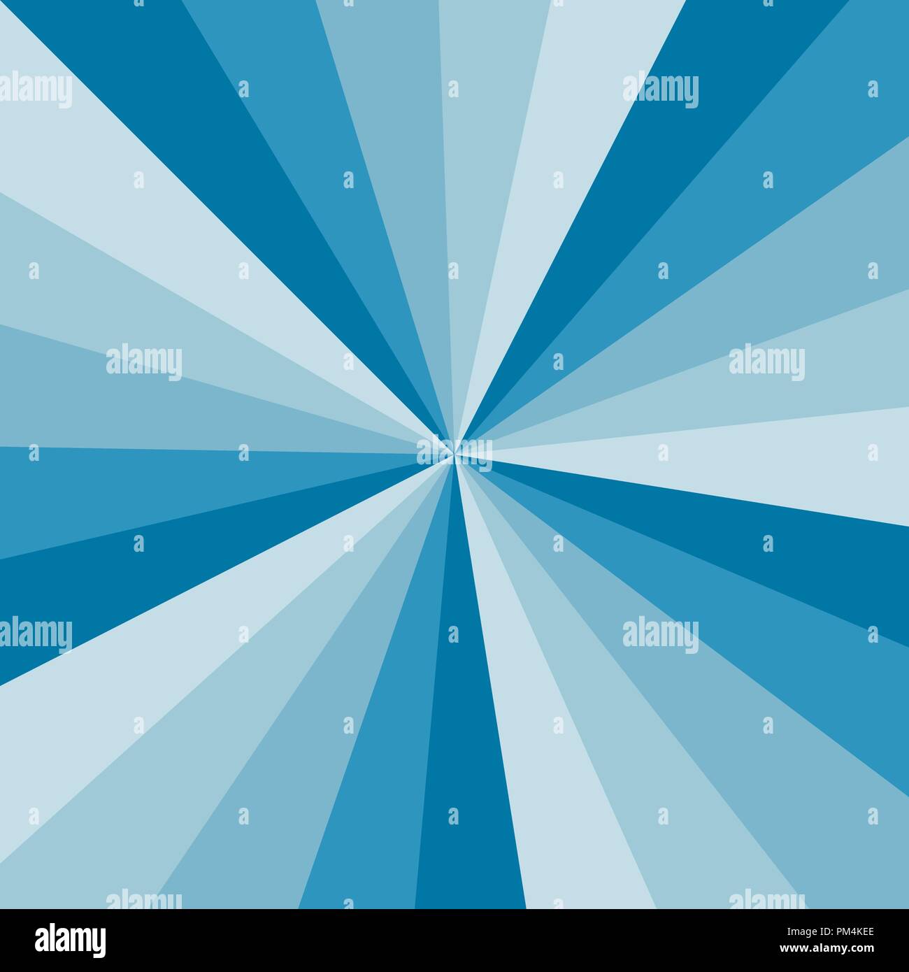 Blue Sunburst Background Vector Pattern Of Swirled Radial Striped
