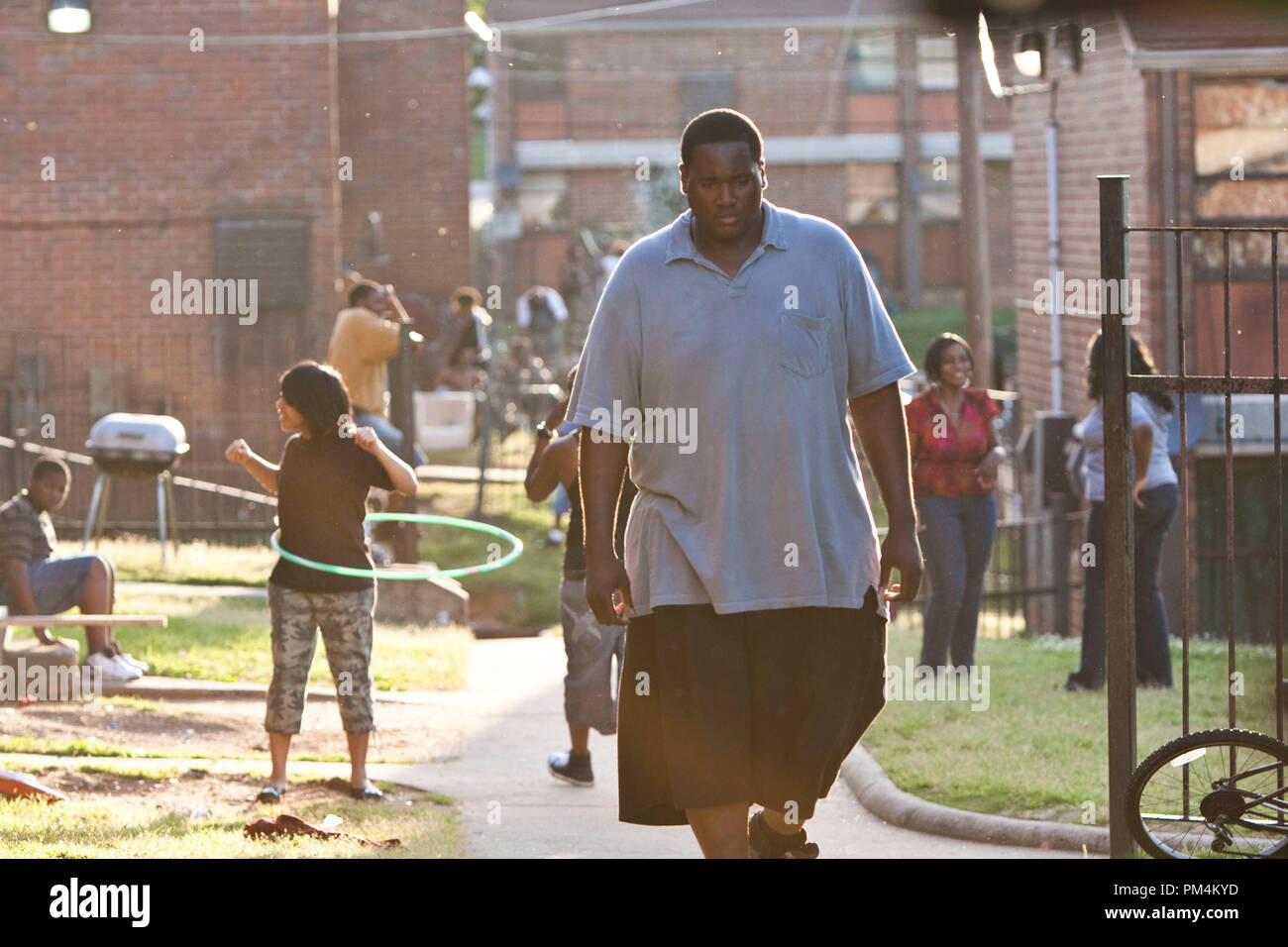 QUINTON AARON as Michael Oher in Alcon Entertainment’s drama “The Blind ...