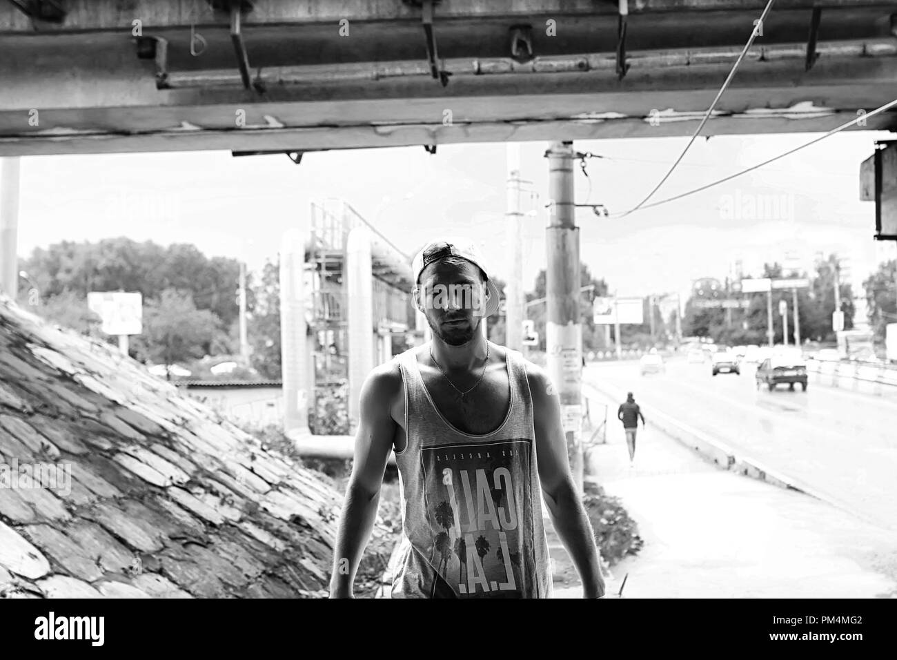 A young man with a beard Stock Photo - Alamy
