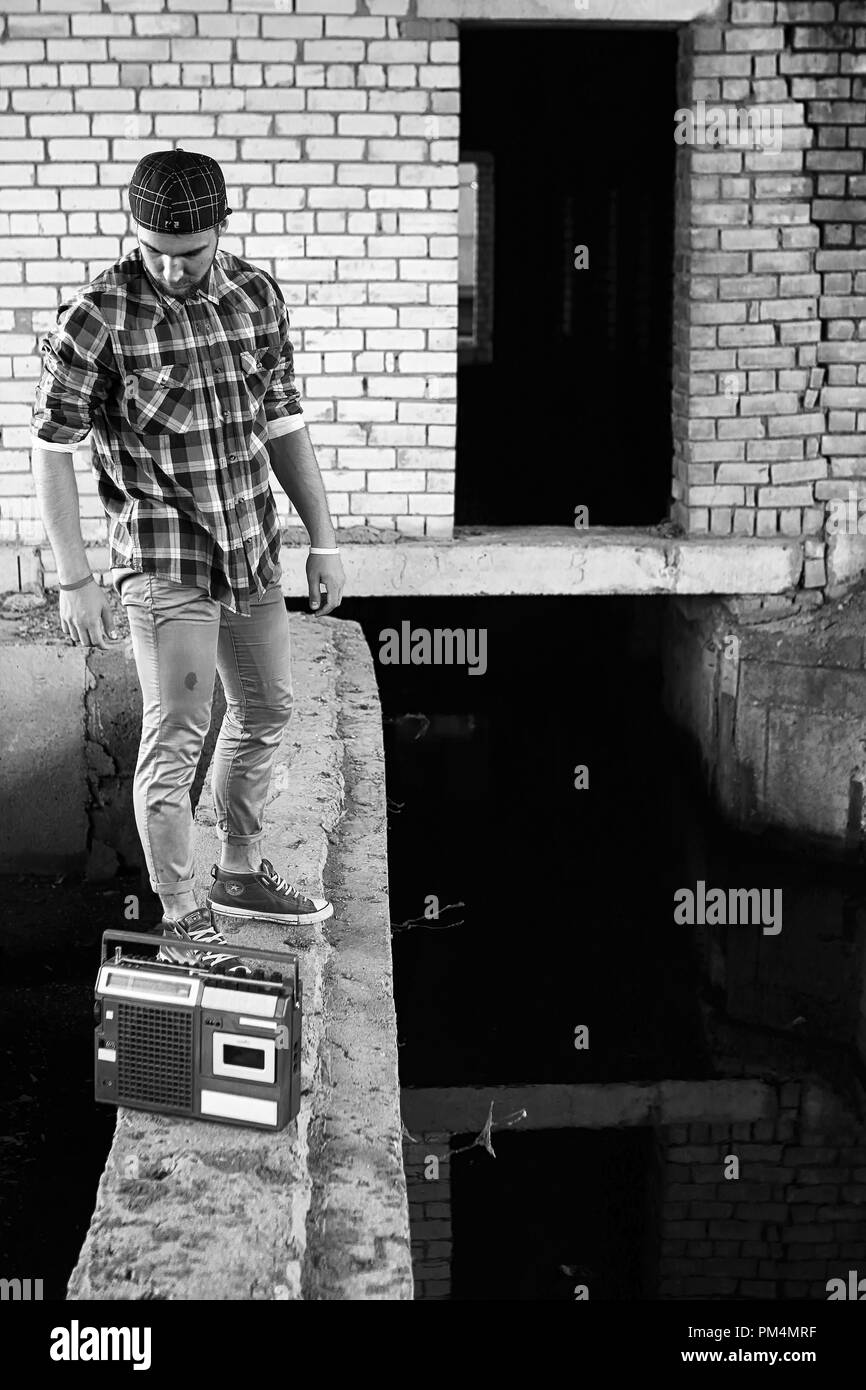 A young man with a beard Stock Photo - Alamy