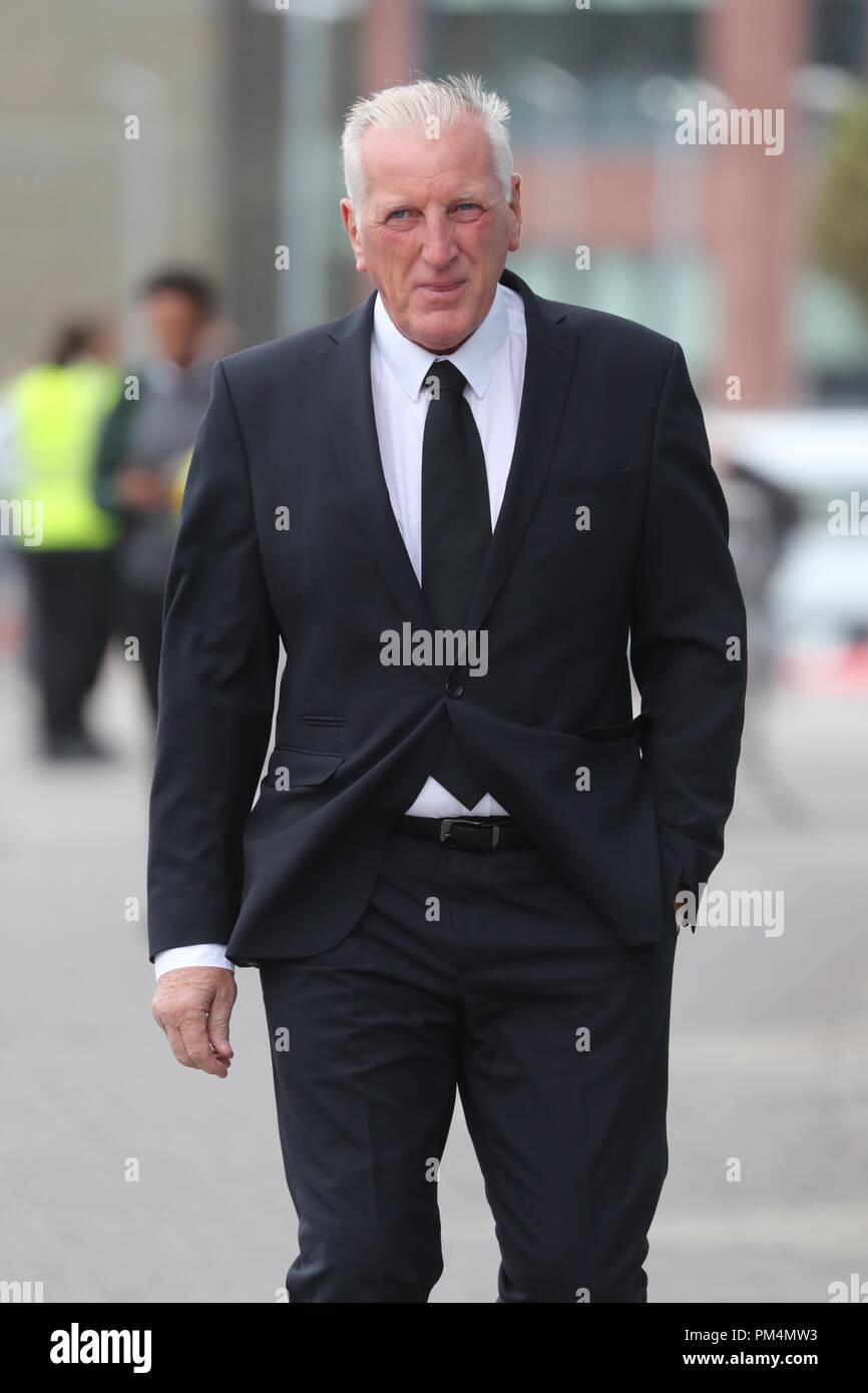 The funeral of Barry Elliott, one half of children's comedy duo the ...