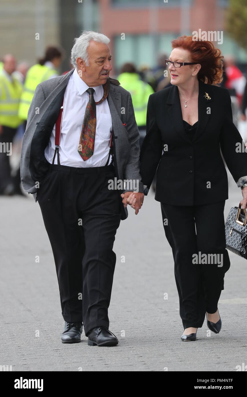 The funeral of Barry Elliott, one half of children's comedy duo the ...