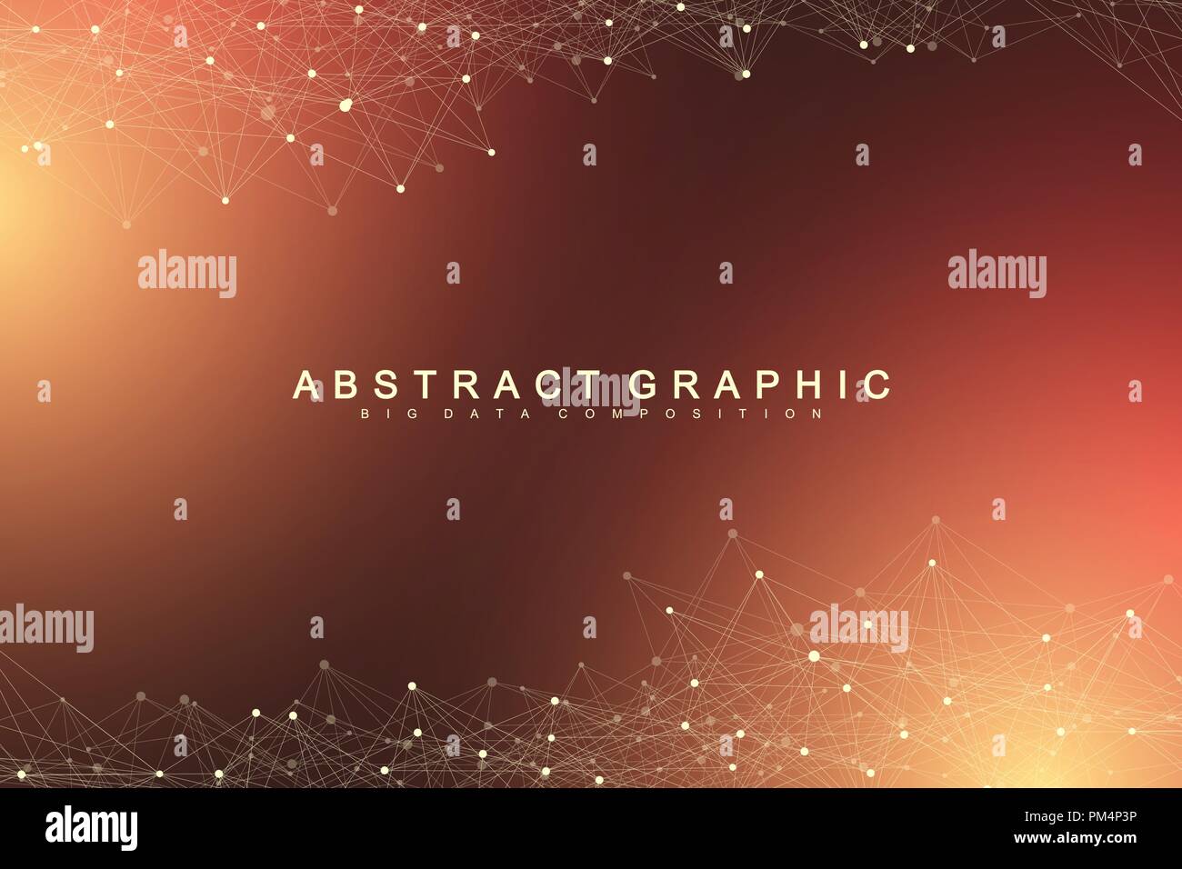 Big data visualization. Graphic abstract background communication ...