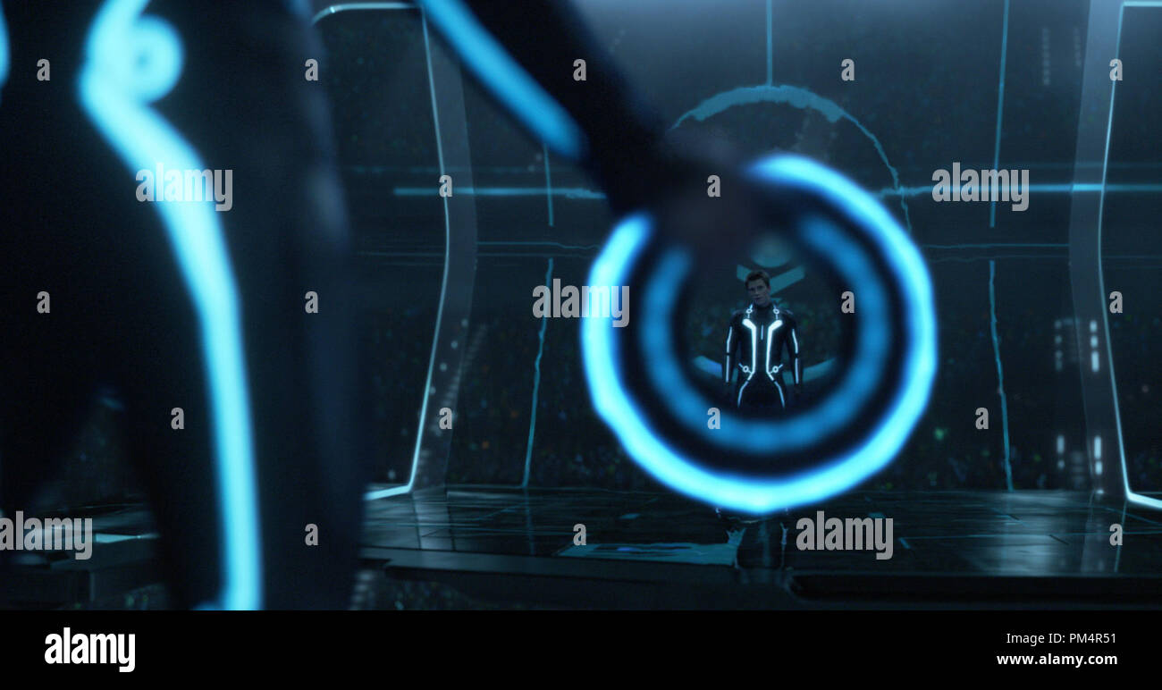 "TRON: LEGACY" 2010 Film Frame Scene Still Garrett Hedlund Stock Photo ...