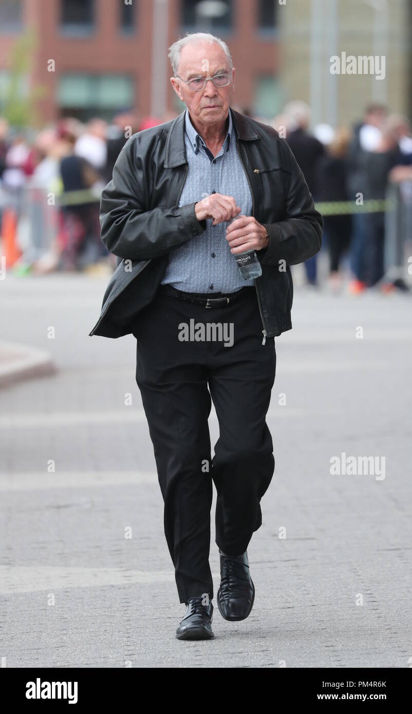 The funeral of Barry Elliott, one half of children's comedy duo the ...