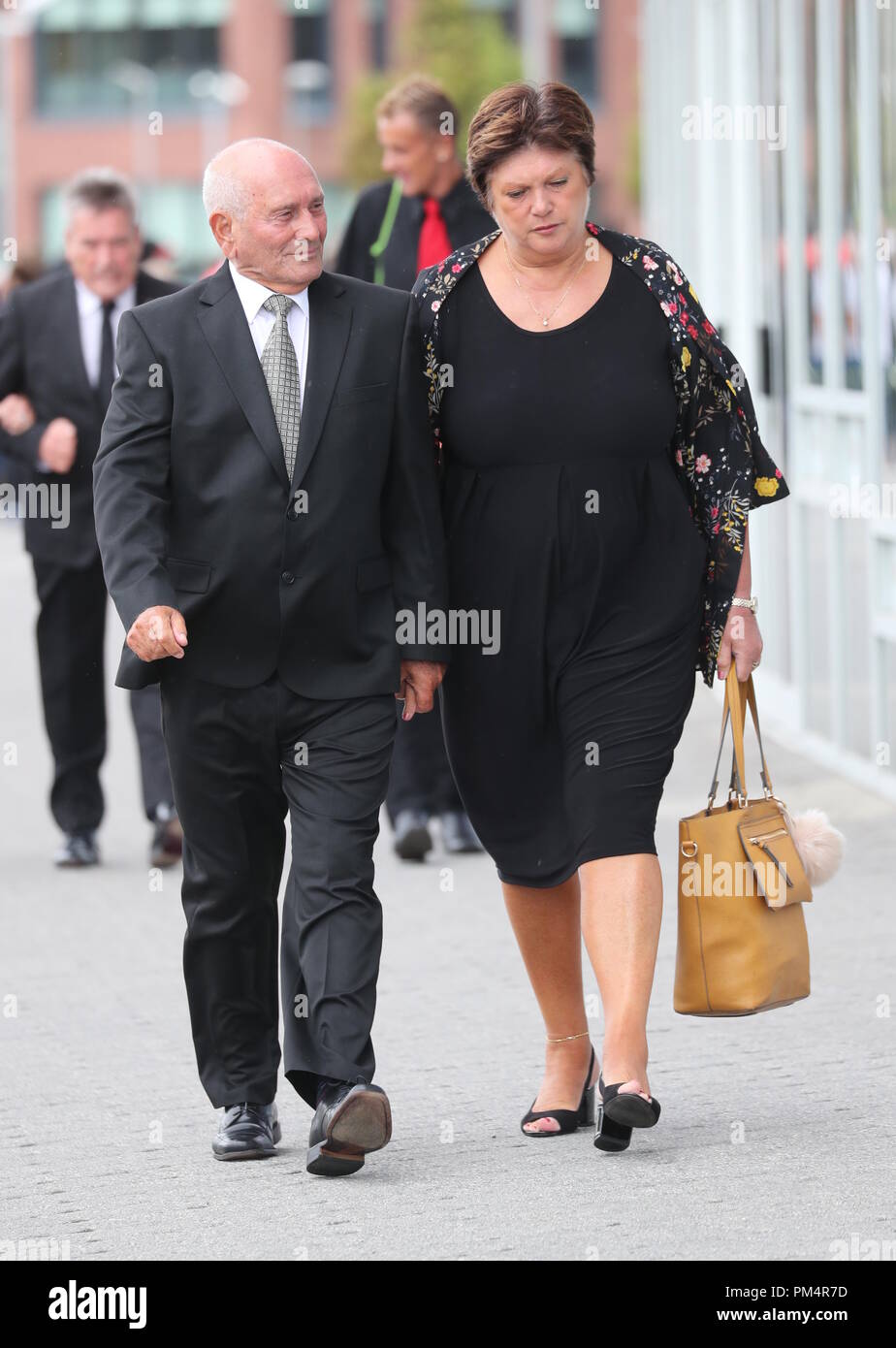 The funeral of Barry Elliott, one half of children's comedy duo the ...