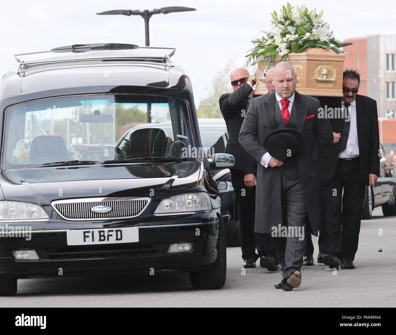 The funeral of Barry Elliott, one half of children's comedy duo the ...