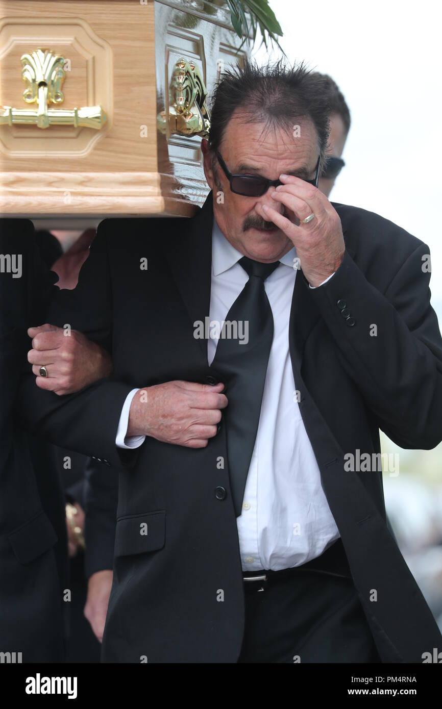 The funeral of Barry Elliott, one half of children's comedy duo the ...