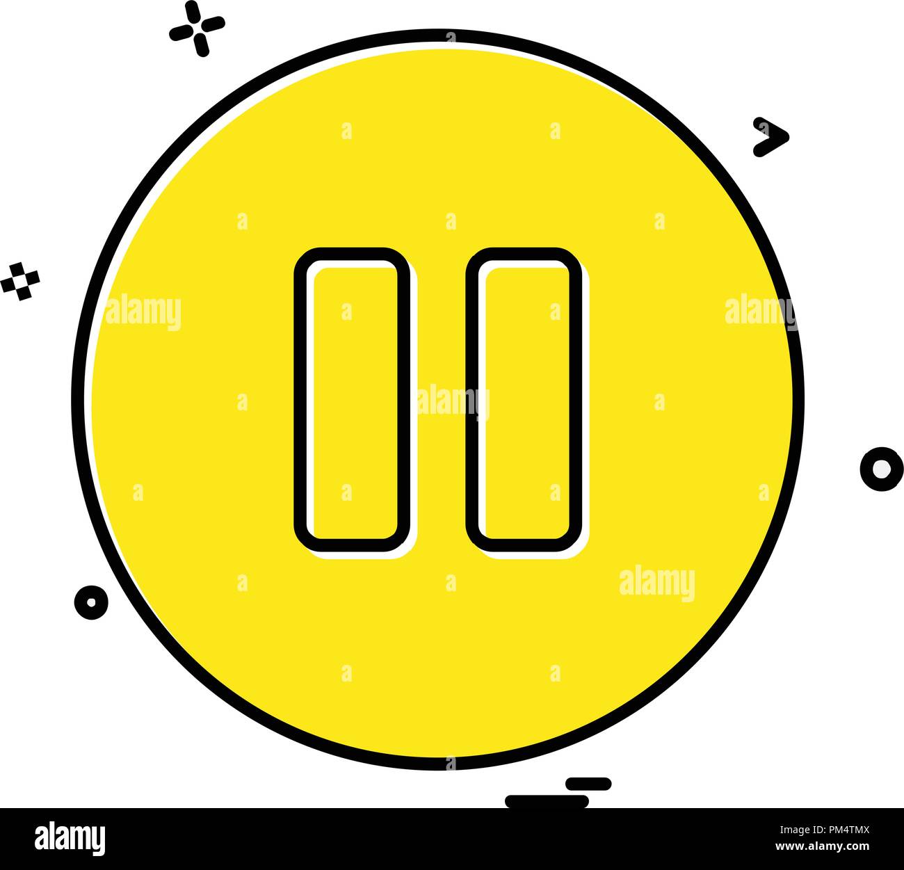 Pause button icon design vector Stock Vector Image & Art - Alamy