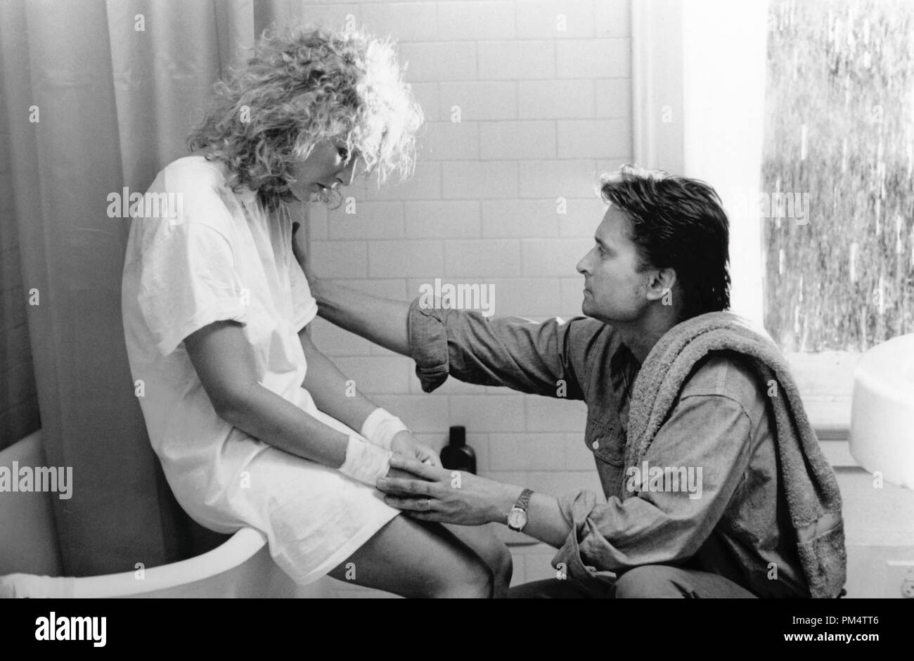 Michael Douglas and Glenn Close "Fatal Attraction" 1987 Stock Photo - Alamy