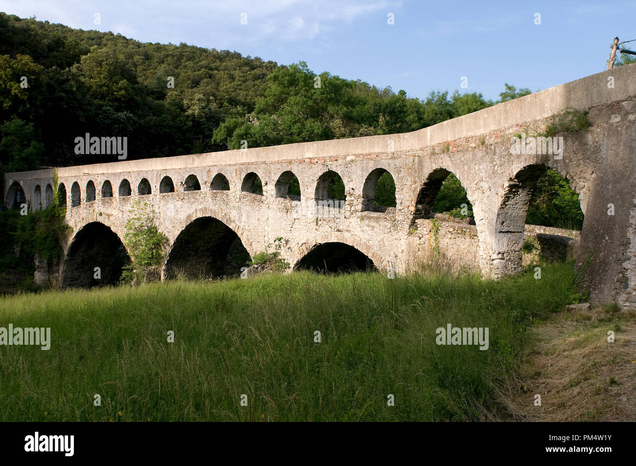 France - Cevennes - Le Vigan 30) - Bridge over the river Arre Stock ...