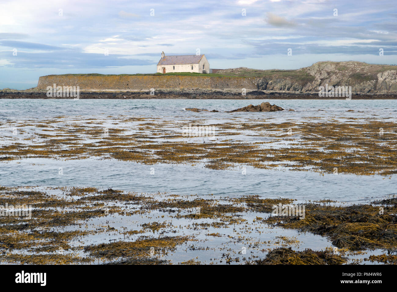 St Cwyfan's, known as Church in the Sea, is located on the small tidal ...