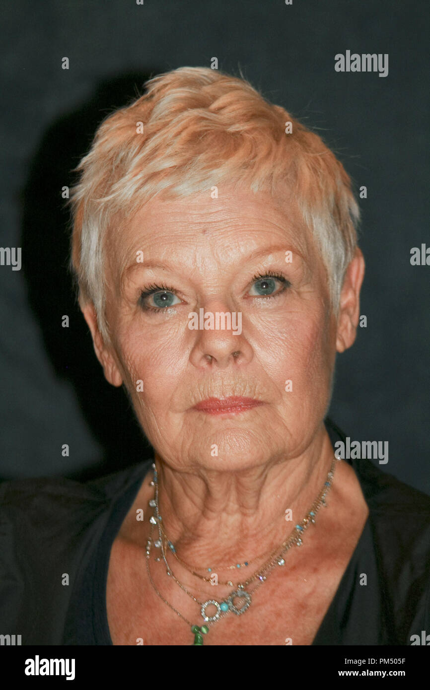 Judi Dench, "Nine" Portrait Session, November 14, 2009. Reproduction by ...