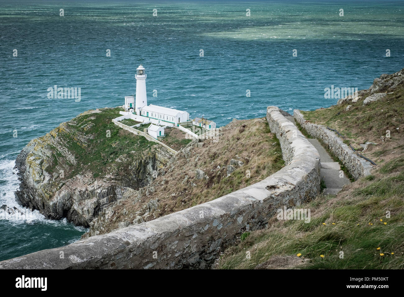 South Stack Lighthouse, Holy Island, Anglesey, Wales, UK Stock Photo ...