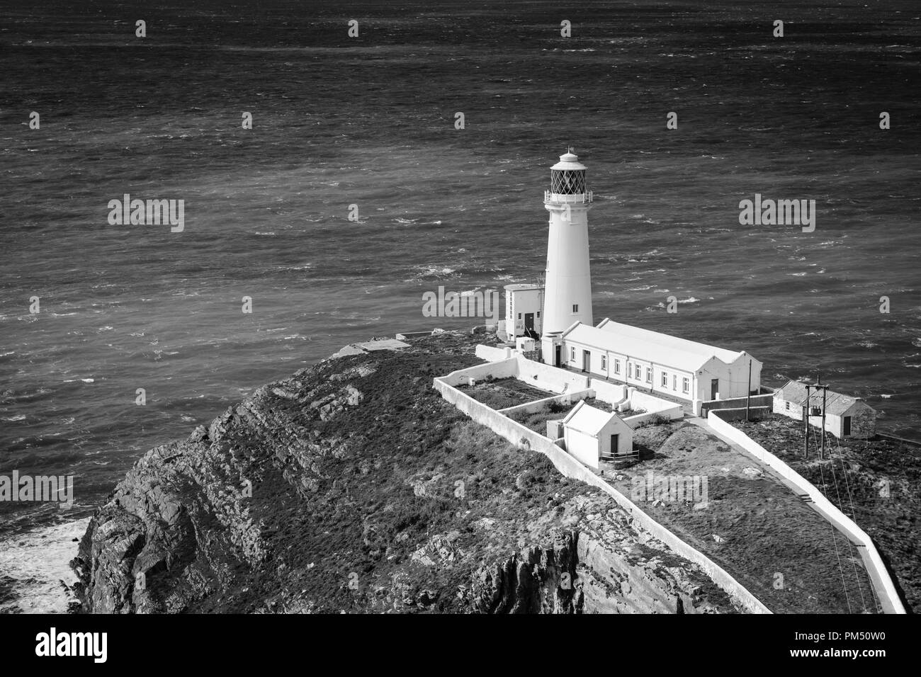 South Stack Lighthouse, Holy Island, Anglesey, Wales, UK Stock Photo ...