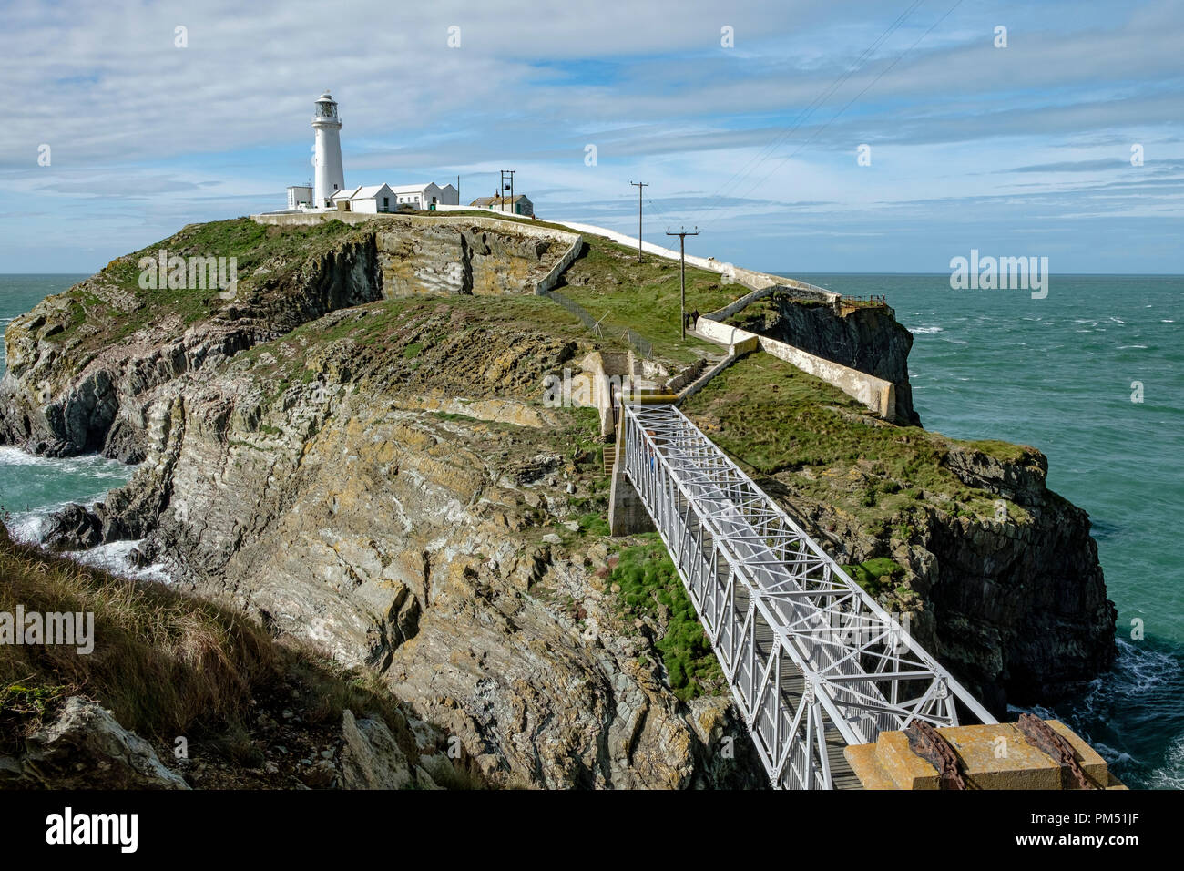 South Stack Lighthouse, Holy Island, Anglesey, Wales, UK Stock Photo ...