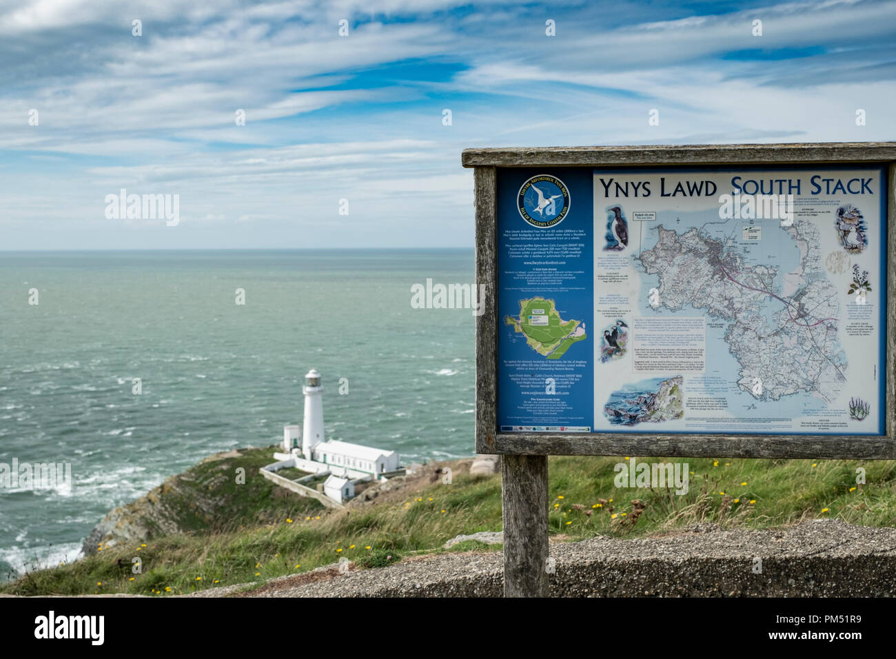 South Stack Lighthouse, Holy Island, Anglesey, Wales, UK Stock Photo ...